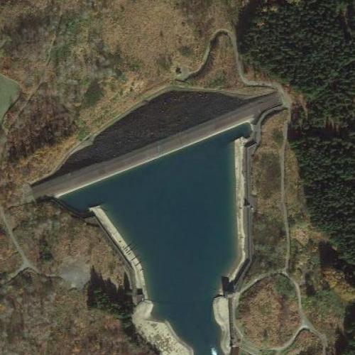Kōnoyama Dam in Tsunan, Japan (Google Maps)