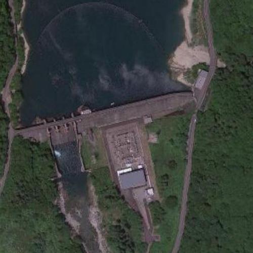 Mazegawa Dam in Gero, Japan (Google Maps)
