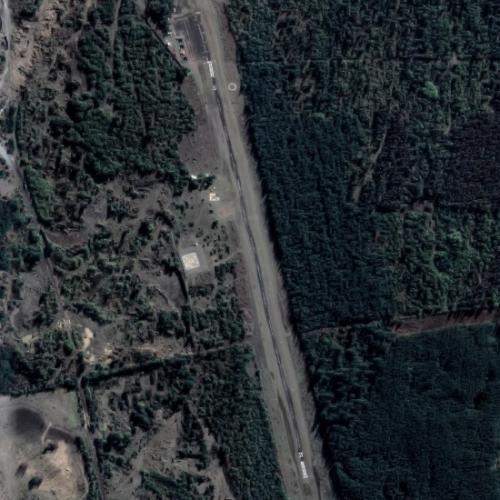 Bulnes El Litral Airport in Quillón, Chile (Google Maps)
