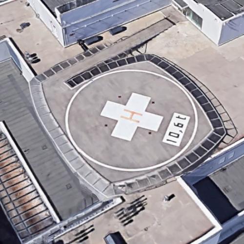 Turku University Central Hospital Heliport in Turku, Finland - Virtual ...
