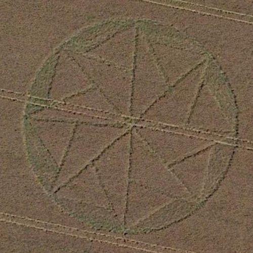 Crop circle in Alton Barnes, United Kingdom (Google Maps)