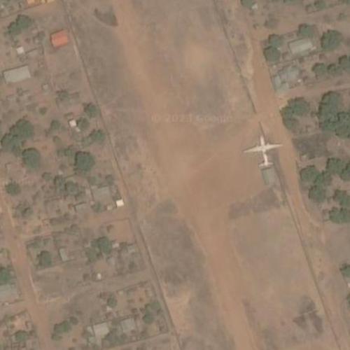 Raga Airport in Raga, South Sudan (Google Maps)