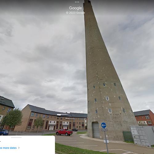 National Lift Tower in Northampton, United Kingdom (Google Maps)