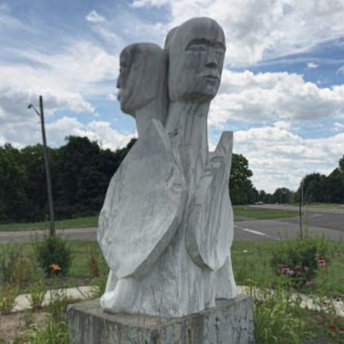 'Growing Together' by Larry Halbert in Parkland, MI (Google Maps)