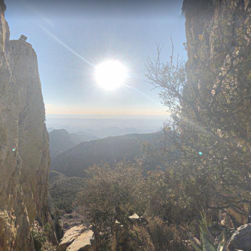 Emory Peak (W5T/CI-001) in Big Bend National Park, TX (Google Maps)