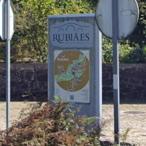 Rubiães Sign in Rubiães, Portugal - Virtual Globetrotting