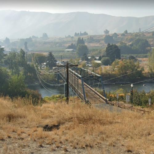 West Monitor Bridge in Monitor, WA (Google Maps)