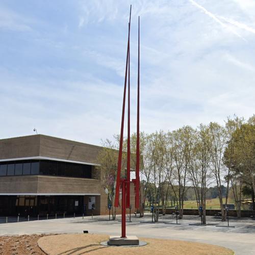 'Three Red Lines' by George Rickey in Raleigh, NC (Google Maps) (#3)