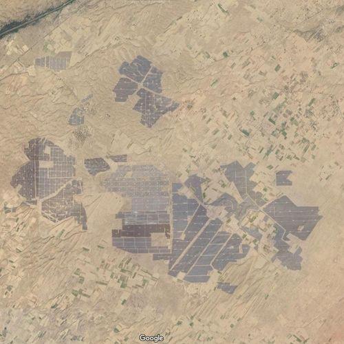 World's biggest solar park in Phalodi, India (Google Maps)