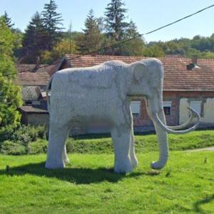 White mammoth in Mohovo, Croatia - Virtual Globetrotting
