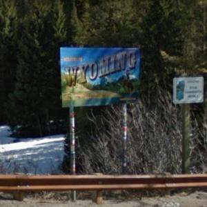 Welcome to Wyoming sign in Victor, ID (#3) - Virtual Globetrotting