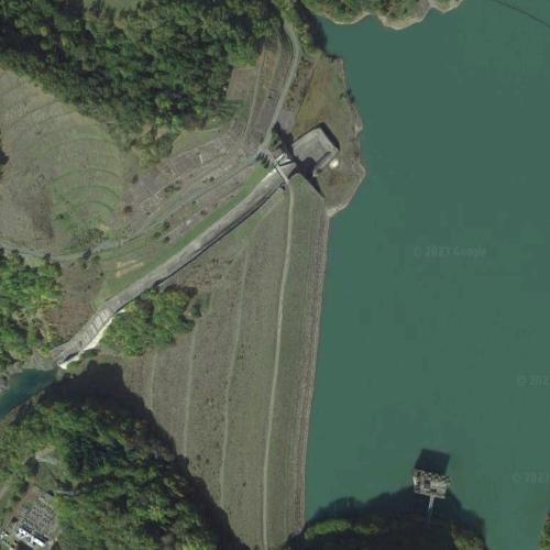 Takami Dam in Shinhidaka, Japan (Google Maps)