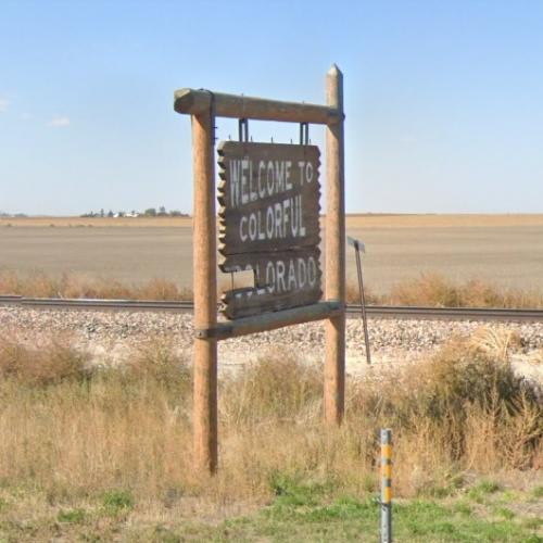 Welcome to Colorful Colorado sign in Amherst, CO (Google Maps) (#5)