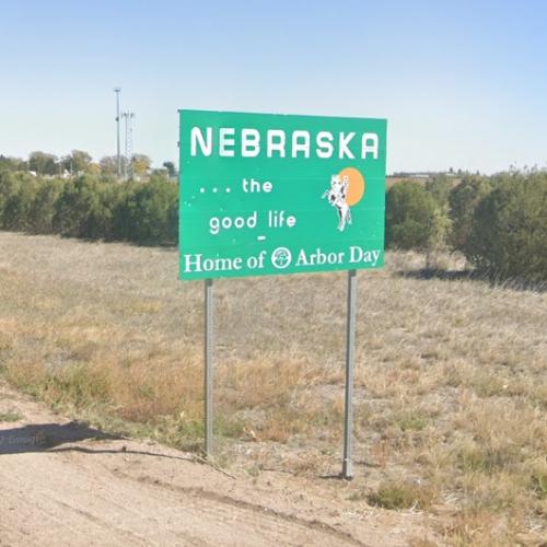 Nebraska, the Good Life sign in Venango, NE (Google Maps)