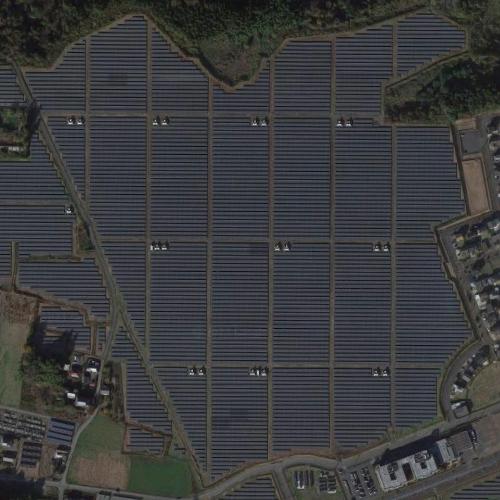 Mito Newtown Mega Solar Park in Mito, Japan (Google Maps)