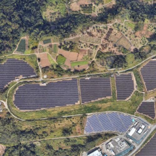 Komekurayama Solar Power Plant in Kofu, Japan (Google Maps)