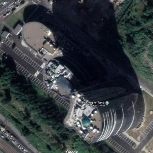 PMC Wagner Centre in St Petersburg, Russian Federation (Bing Maps)