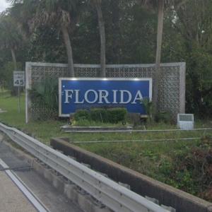 Florida sign in Andrews, FL - Virtual Globetrotting