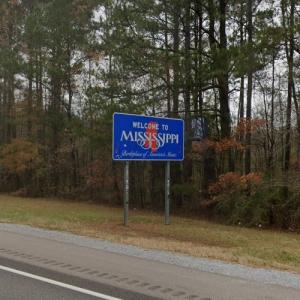 Welcome to Mississippi sign in Lauderdale, MS (#2) - Virtual Globetrotting