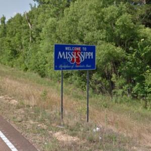 Welcome to Mississippi sign in Liberty, MS (#10) - Virtual Globetrotting