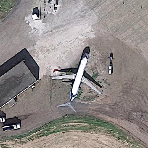 MD-83 in Alexandria, LA (Google Maps)