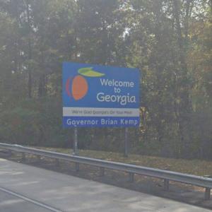 Welcome to Georgia sign in Waco, GA (#3) - Virtual Globetrotting