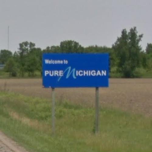 Welcome to Michigan sign in Fayette, OH (Google Maps)