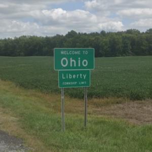 Welcome to Ohio sign in Lynn, IN (#3) - Virtual Globetrotting