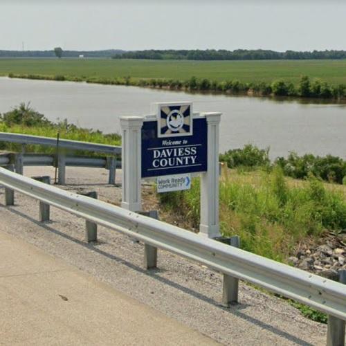 Welcome to Daviess County sign in Maceo, KY (Google Maps)