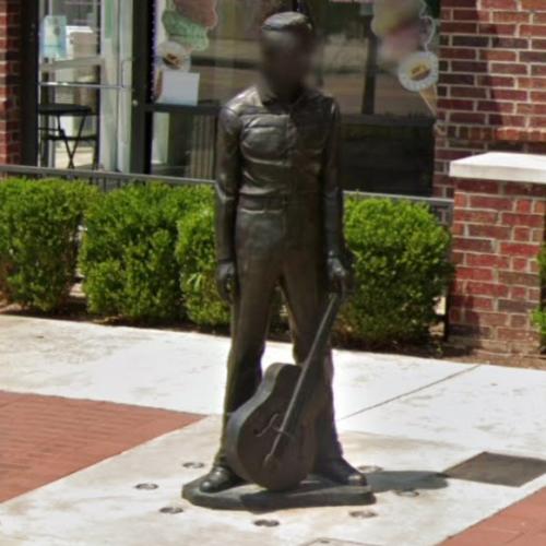 Johnny Cash Statue in Memphis, TN (Google Maps)