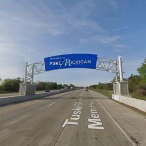 Welcome to Pure Michigan sign in Erie, MI - Virtual Globetrotting