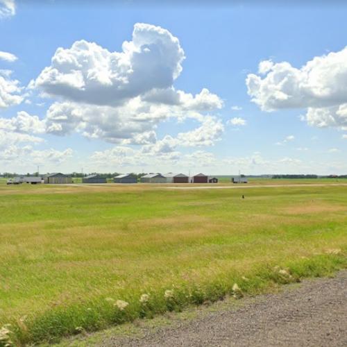 Leeds Municipal Airport in Leeds, ND (Google Maps)