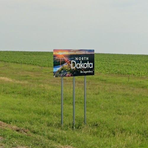Welcome to North Dakota sign in Selfridge, ND (Google Maps) (#10)