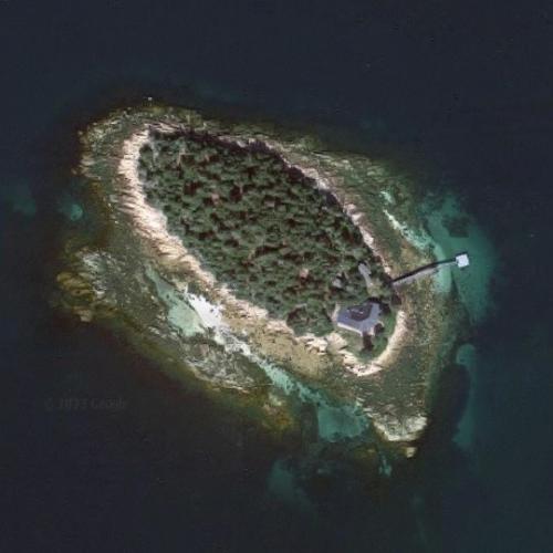 Yellow Island in Bar Harbor, ME (Google Maps)