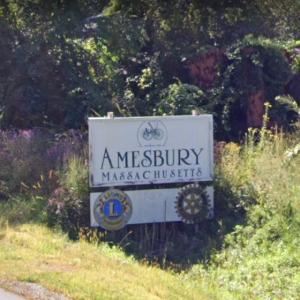 Amesbury, Massachusetts sign in Amesbury, MA - Virtual Globetrotting