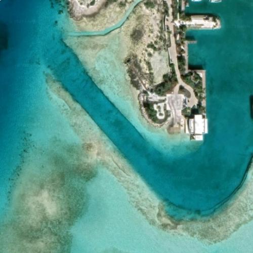 Overyonder Cay Seaplane Base in Big Major Cay, Bahamas (Google Maps)