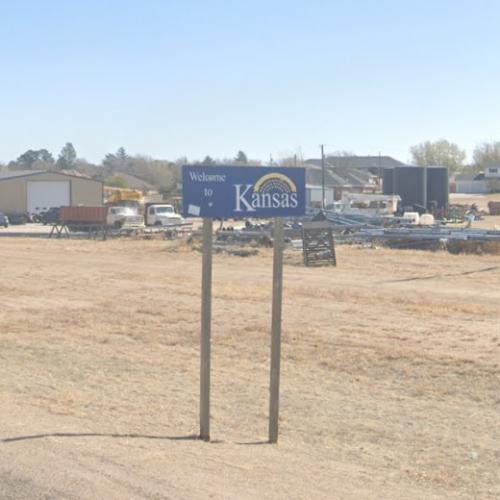 Welcome to Kansas sign in Elkhart, KS (Google Maps) (#4)