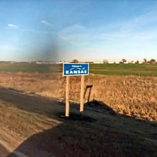 Welcome to Kansas sign in Kiowa, KS (Google Maps) (#9)