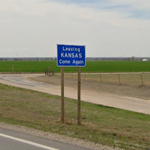 Leaving Kansas, Come Again in Hunnewell, KS (Google Maps)