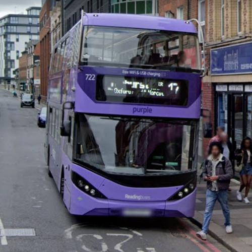 Reading Buses No.722 YP67XCT in Reading, United Kingdom (Google Maps)