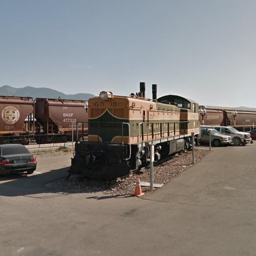 EMD NW3 Great Northern Railway 181 in Whitefish, MT (Google Maps)