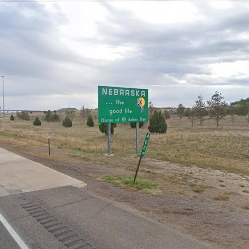 Nebraska, the Good Life in Pine Bluffs, WY (Google Maps)