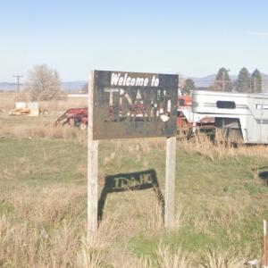 Welcome to Idaho sign in Weston, ID (#7) - Virtual Globetrotting