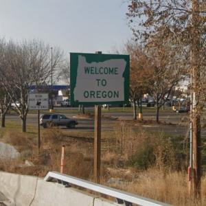 Welcome to Oregon sign in Ontario, OR (#5) - Virtual Globetrotting