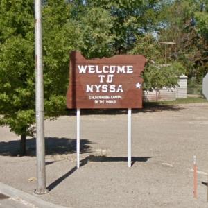 Welcome to Nyssa sign in Nyssa, OR - Virtual Globetrotting