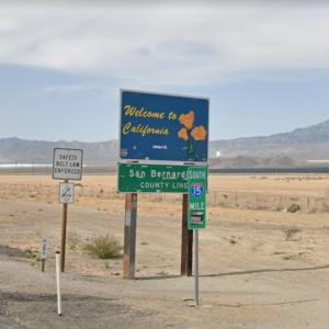 Welcome to California sign in Primm, NV - Virtual Globetrotting