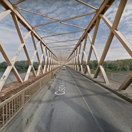 Senta bridge in Senta, Serbia (Google Maps)