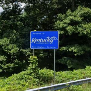 Welcome to Kentucky sign in Partridge, KY - Virtual Globetrotting