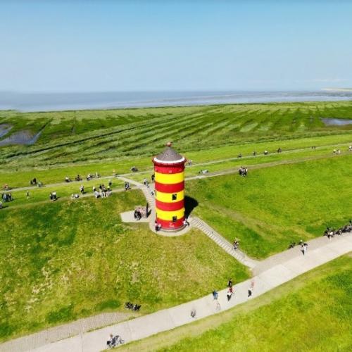 Pilsum Lighthouse in Het Hogeland, Netherlands (Google Maps)