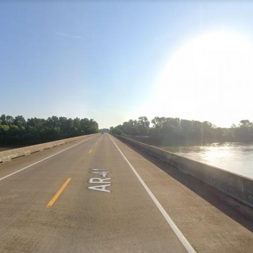 New Boston Bridge in Foreman, AR (Google Maps)